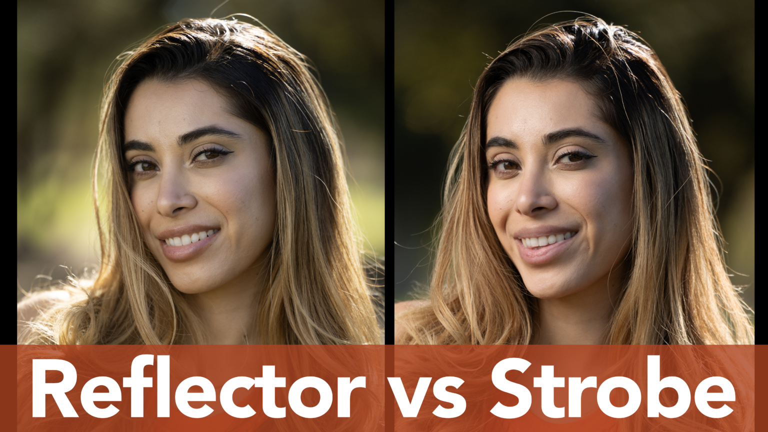 Outdoor Portrait Reflector vs Strobe Challenge - The Slanted Lens